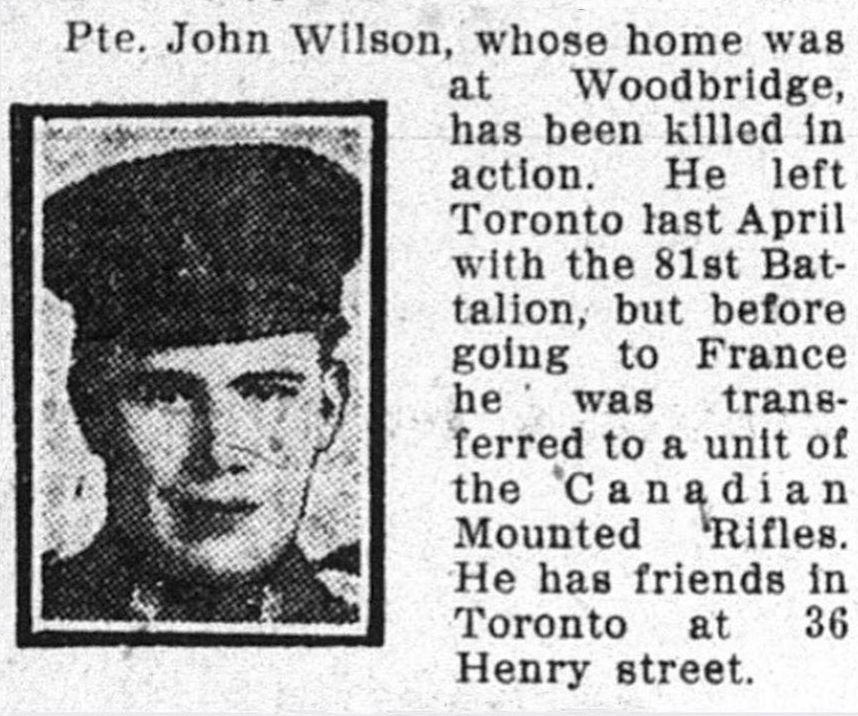 Pte. John Wilson